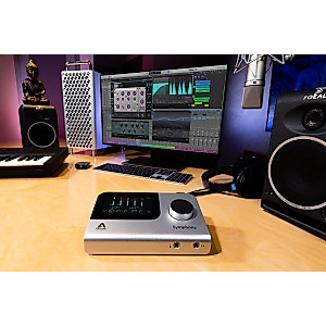 Apogee Symphony Desktop - Pro Audio Interface with Touch-Screen Display, Headphone Amp with Phantom Power for Recording, Live-Stream & Podcast, works with Mac, PC, iPhone, and iPad