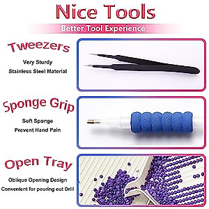 Huacan Wolf Diamond Painting Kits, Diamond Painting Kits for Adults Full Square Drill, 5D Diamond Art, Animals Diamond Painting Kit for Beginner Home Wall Decor 11.8x15.7in/30x40cm