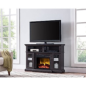 HEARTHPRO Drew Electric Fireplace TV Stand & 18" Firebox - Dark Mahogany, SP5720