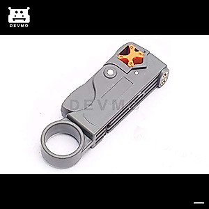 DEVMO Cable Stripper Coaxial Wire Coax Stripping Tool RG6 RG11 RG58 RG59 Universal