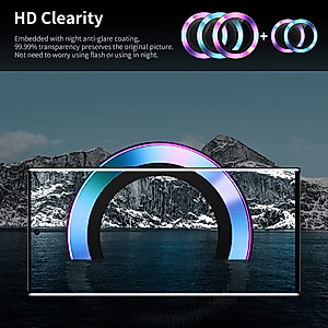 Hoerrye Camera Lens Protector for Samsung Galaxy S22 Ultra, Scratch-Proof, Drop-Proof Alloy Phone Screen Camera Cover Protection for 6.8'' Accessories - Black