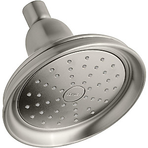 KOHLER 14519-G-BN Bancroft Single-Function Shower Head, 5-15/16" Showerhead with One Spray, 1.75 GPM, Vibrant Brushed Nickel