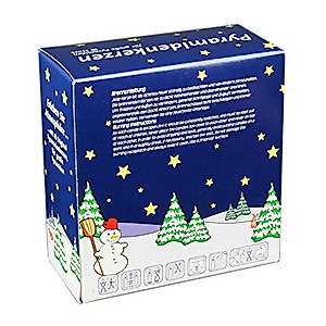 Jeka Kerzen Christmas Pyramid Carousel Candles, Large 17mm - Red