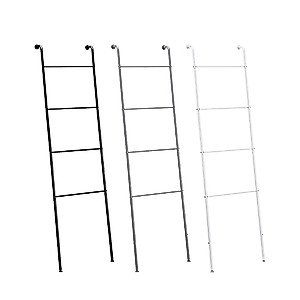 SunnyPoint Classic Home, Bath, Bedroom, Closet Leaning Ladder Rack (SIL)
