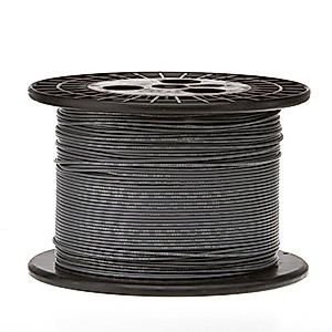 Remington Industries 16UL1007SLDGRA1000 16 AWG Gauge Solid Hook Up Wire, 1000 feet Length, Gray, 0.0508" Diameter, UL1007, 300 Volts