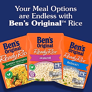 BEN'S ORIGINAL Ready Rice Roasted Chicken Flavored Rice, Easy Dinner Side, 8.8 OZ Pouch (Pack of 6)