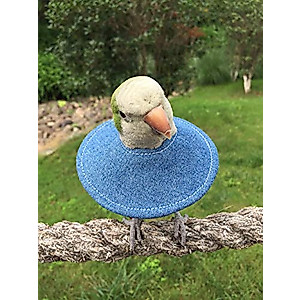 HEZHUO Adjustable Parrot Cone Collar, Safe and Practical Cotton Collar to Prevent Bites and Licking Wounds, to Help heal (XS)