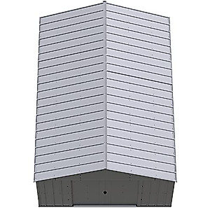 Arrow Classic Metal Shed, 12 x 17, Flute Grey