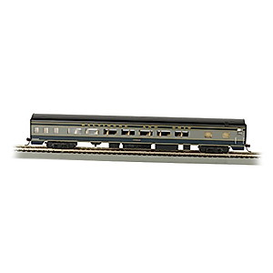 Bachmann Industries B&O Smooth-Side Coach Car with Lighted Interior (HO Scale), 85'