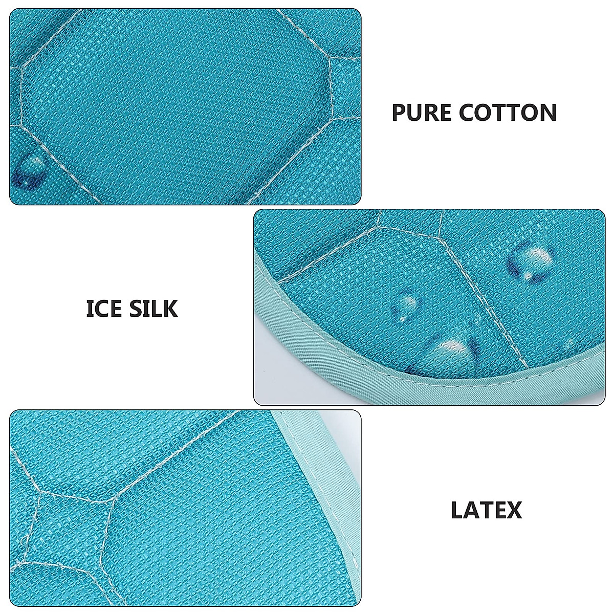 Kisangel Baby Seat Liner Ice Silk Infant Stroller Cooling Mat Breathable Seat Pad Anti- Slip Seat Cooler Summer Cushion for Newborns Infants Toddlers Green