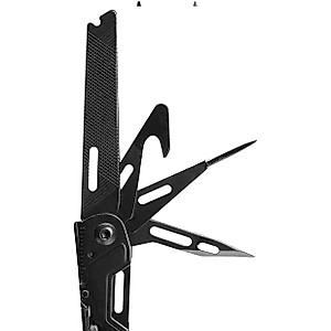 SOG PowerPint Mini Multi-Tool-Utility Tool with Compound Leverage Smooth Open, 18 Lightweight Specialty Tools, Stainless Steel Blade-Black (PP1002-CP)