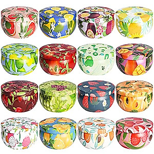 Fruit Scented Candles Set for Thanksgiving Christmas Gift, Soy Wax Stress Relief Aromatherapy Candles, Relaxation Gift Baskets for Women, Great Gift Ideal for House-Warming and Birthday-16 Pack