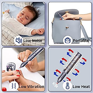 Golgner Cordless Nail Drill Machine, Electric Nail Drill Machine, Portable Electric Nail File Machine, 20000RPM with 12PCS Nail Drill Bits&36Pcs Sanding Bands, for Acrylic Gel Nails, Manicure Pedicure