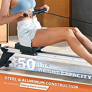 Niceday Rowing Machine for Home Use, Hyper-Quiet Magnetic Rower with 16 Resistance Levels & 350LBS Loading Capacity