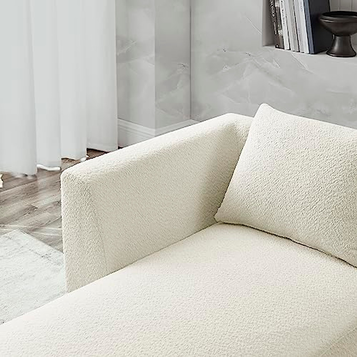 Reversible DIY Modular Sectional Sofa Free Combination U Shape Corner Sofá Upholstered Convertible Cloud Deep Couch with 2 Single Seats,Chaises and Waist Pillows for Living Room Office Apartment