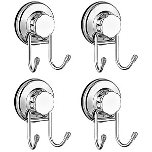SANNO Suction Cups replacement for shower caddy sope dish double hooks- Set of 4 Suction Cups
