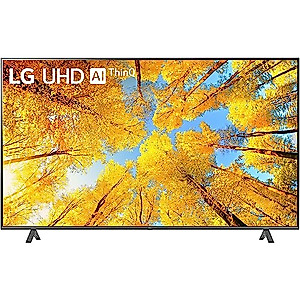 LG UQ7590PUD 86 Inch HDR 4K UHD Smart TV Bundle with Premiere Movies Streaming + 37-100 Inch TV Wall Mount + 6-Outlet Surge Adapter + 2X 6FT 4K HDMI 2.0 Cable