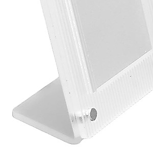 Photo Frame, Personalized Acrylic Simple Cleaning Sturdy Tabletop Photo Frame for Movie Ticket (Transparent (Wave Pattern))