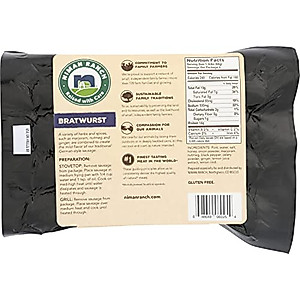 NIMAN RANCH Pork Bratwurst, 12 OZ