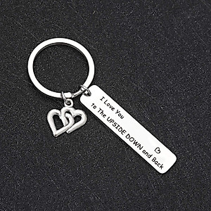 I Love You to The Upside Down and Back Keychain (I Love You to The Upside Down and Back Keychain)
