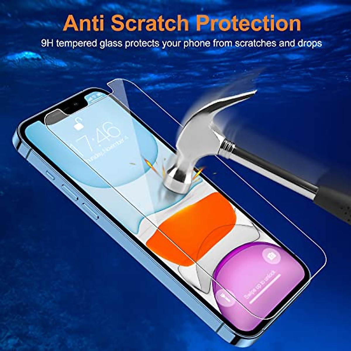 Degeyoyo Tempered Glass Screen Protector Compatible with iPhone 12/12 Pro 6.1 Inch, iPhone 12/12 Pro Screen Protector with Alignment Tool, Ultra HD, Case Friendly, Easy Install [3 Pack]