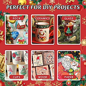 Betem 48 Colors Paint Markers Acrylic Paint Pens, Dual Tip with Brush Tip and Fine Tip, Art Supplies for Rock Painting, Wood, Canvas, Stone, Glass, Ceramic, DIY Crafts Making Drawing Kit with Bag