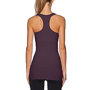 TAIPOVE Racerback Basic Cotton Long Tank Tops Sleeveless Yoga Gym Shirt for Women Layering Camisole Summer 3packs