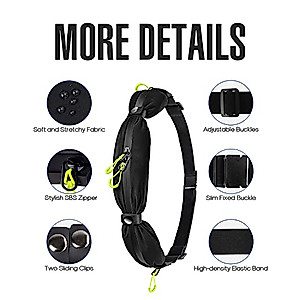 WATERFLY Sling Belt Crossbody Bag: Anti theft Over Shoulder Mini Small Slim Cross Chest Side Strap Purse for Man Woman