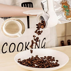 swmkwp Seal and Pour Bag Clip, Bag Clips with Pour Spout, Food Bag Clips with Pour Spouts, Reusable for Snack, Oats, Small Food, Liquid, Flour Food(B)