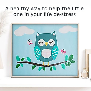 Pink Picasso Kits Paint by Number for Kids Ages 5-12 | DIY 8x10 Beginners Kids Paint Set Color by Numbers Canvas Painting Kits | As Seen On Shark Tank & Oprah's Favorite Thing (Olivia Owl)