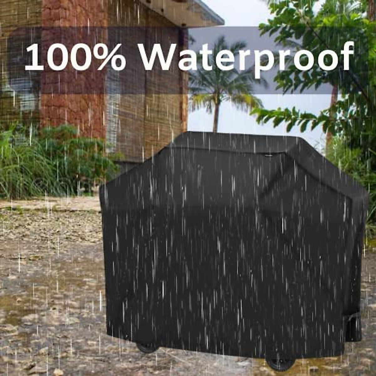 Forvio 62 inch Grill Cover for Weber Genesis II E310 / E330 and Weber Spirit E310, 600D Waterproof BBQ Cover for 3-4 Burner, Rip and Fade Resistant for Char-Broil Royal Gourmet Blackstone Grills