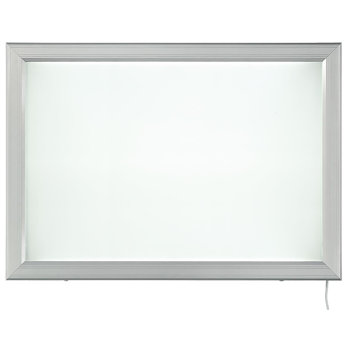 Displays2go 24" x 36" LED Light Box, Indoor/Outdoor, Acrylic Lens, Energy Efficient, Silver (LEDOD2436)