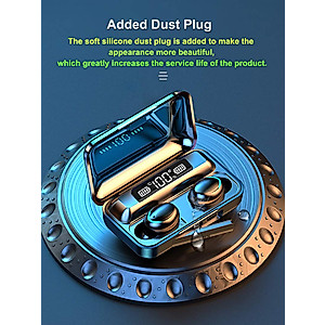 Wireless Earbuds, TWS Bluetooth 5.0 Earbuds, Sport Headphones Matte Design Earbuds with Battery Charging Case by MDNS