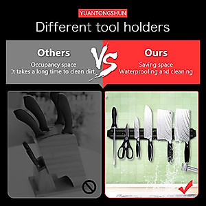 Magnetic Knife Strips,Magnetic Knife Holder Magnetic Bar for knives Tools, Knife Rack, Knife Strip, Kitchen Utensil Holder, Tool Holder, Multipurpose Magnetic Knife Rack 1 pack