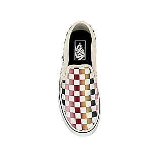Vans Unisex Asher Canvas Low Platform Slip On Sneaker - Multicolored Checkered 8