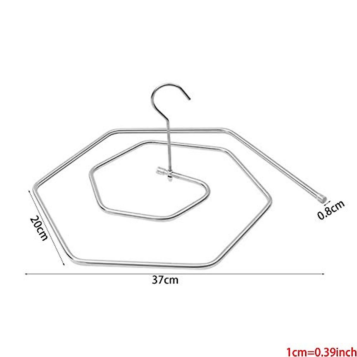 Hangers - Spiral Hanger - Home Bed Sheet Blanket Hook Rotating Cloths Rack Stainless Steel Spiraling Drying Rack