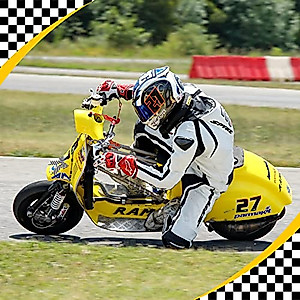 Kuscul 3 Rolls White Checkered Printed Ribbon Black Grosgrain Ribbon Racing Car Theme Checkered Ribbon Gingham Buffalo Plaid Wrapping Ribbon for DIY Crafts Wreath Gift Wrapping, 15 Yard