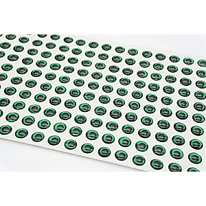 330pcs 7mm Green 3D Holographic Fishing Lure Eyes 3D Lure Eye 3D Soft Eye 3D Holographic Lure Eye Fly Tying, Jigs, Crafts
