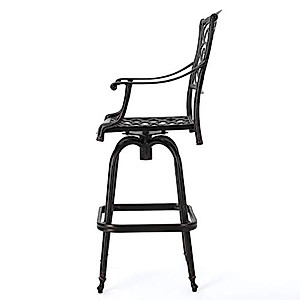 Christopher Knight Home Santa Maria Barstool, Shiny Copper