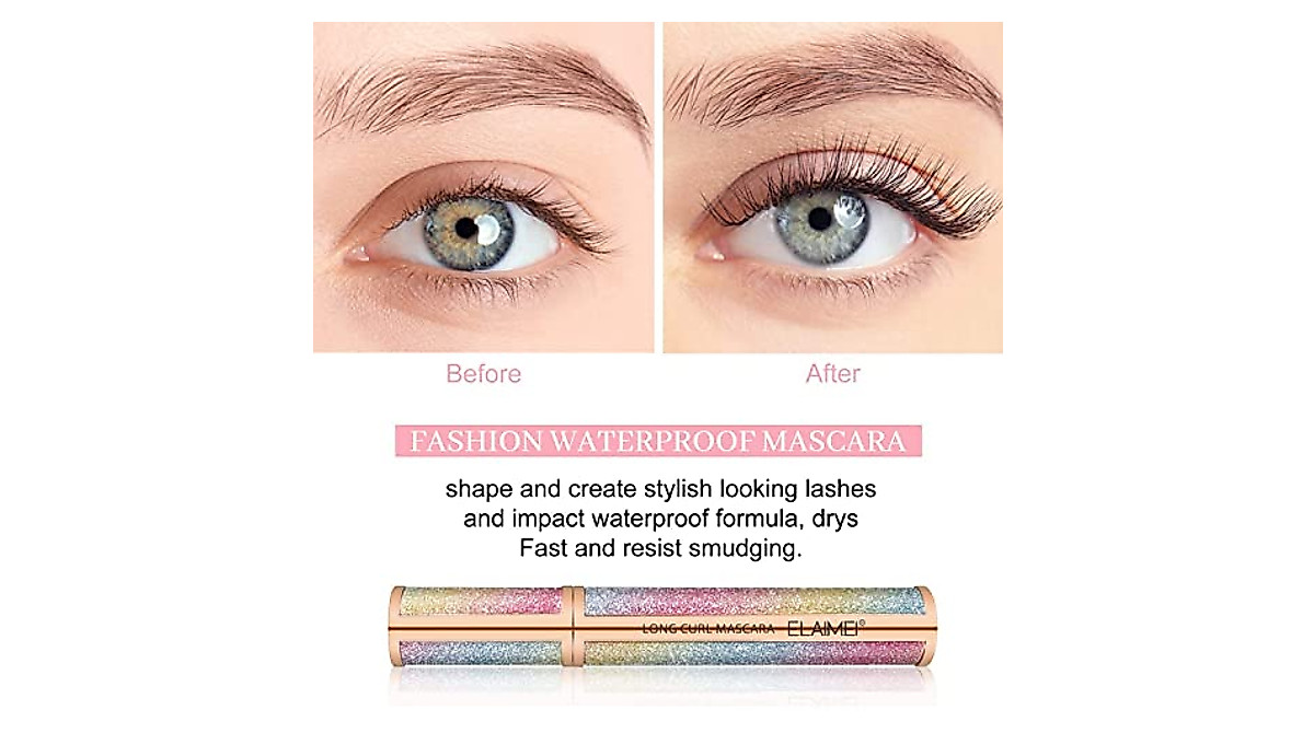 Black Thrive Waterproof Mascara - Long, Voluminous, No Clumps