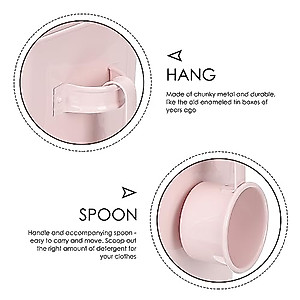 Cabilock 1 Set Laundry Powder Container with Lid Iron Washing Powder Bucket Laundry Powder Holder