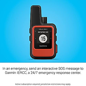 Garmin 010-02602-00 inReach Mini 2, Lightweight and Compact Satellite Communicator, Hiking Handheld, Orange