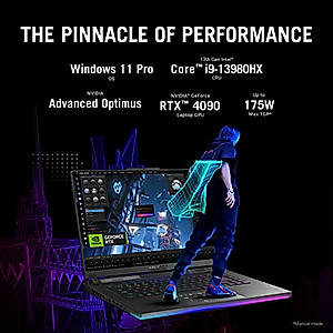 ASUS ROG Strix Scar 16 (2023) Gaming Laptop, 16” Nebula HDR QHD 240Hz/3ms, 1100 nits, Mini LED, GeForce RTX 4090, Intel Core i9-13980HX, 32GB DDR5, 2TB PCIe, Wi-Fi 6E, Windows 11 Pro, G634JY-XS97