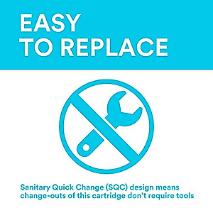 Aqua-Pure 3M Sink Reverse Osmosis Replacement Water Filter Cartridge AP5527, for use with AP-RO5500 System, 1 Count (Pack of 1), White