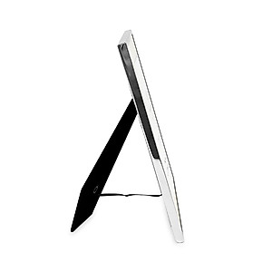 Isaac Jacobs 7x9 (Matted 5x7) Silver Metal Picture Frame, Classic Metal Photo Frame Made For Tabletop & Hanging Display, Home and Office Décor, Photo Gallery and Wall Art (7x9 (Matted 5x7), Silver)