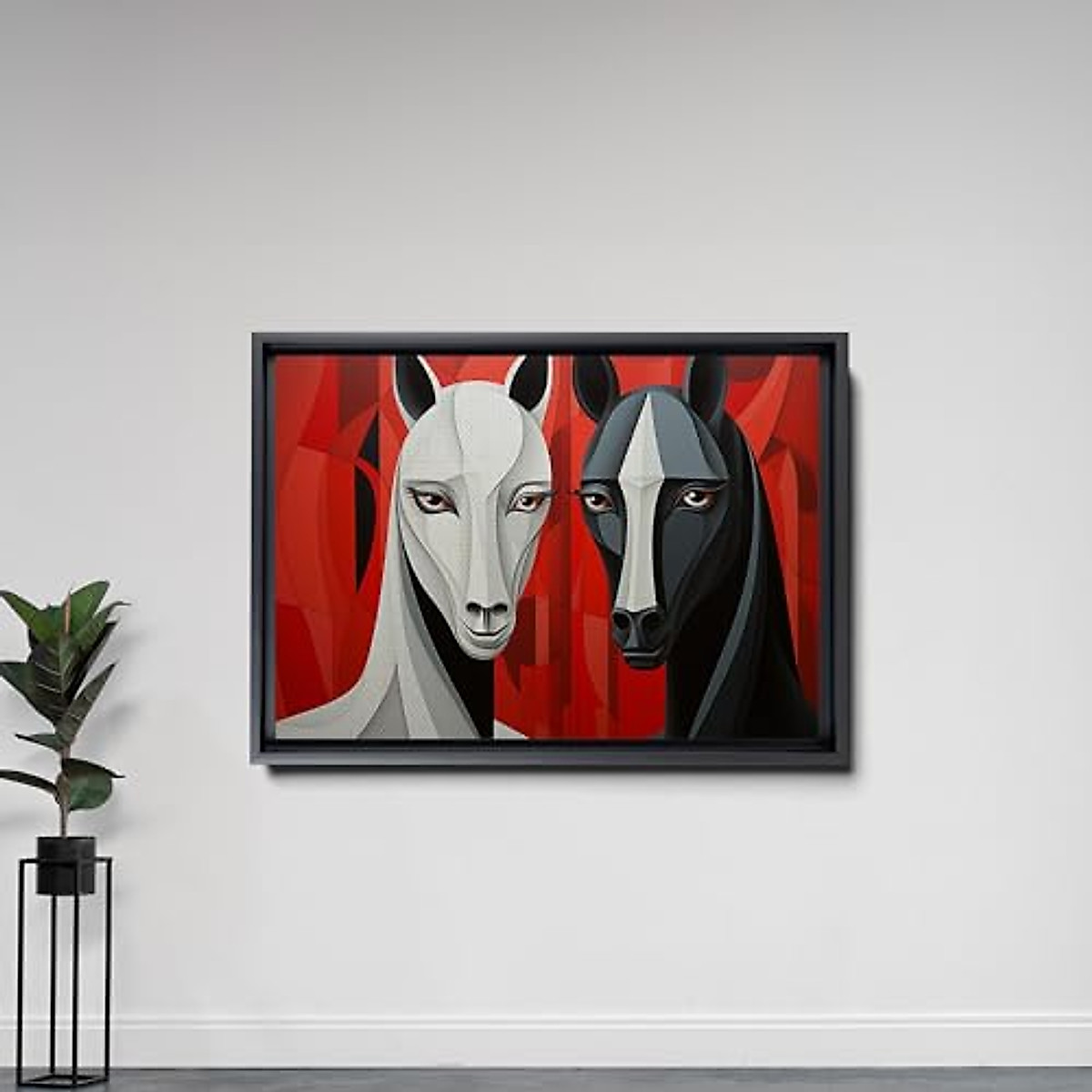 Majestic Black Stallion Galloping In The Clouds, Black Horse On Salt Flats, Canvas Print, Black Horse Print, Black Horse Wall Art