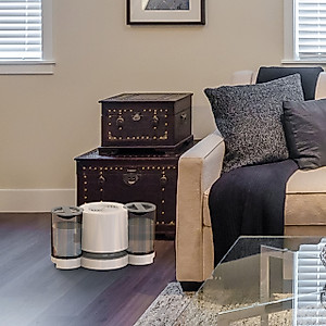 Vornado EV200 Evaporative Whole Room Humidifier with SimpleTank, 1.5 Gallon Capacity, White & MD1-0002 Replacement Humidifier Wick (2-Pack),White