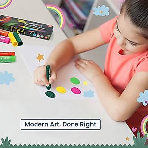 12 Pcs Tempera Paint Sticks for Kids Washable - Mess Free, Quick Drying, Twisted Paint Sticks for Children and Students – Works Perfect on Papers, Wood, Glass, Canvas & Pumpkin (Vibrant Colors)