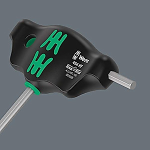 WERA 05023450001 454/7 HF Set 1 Screwdriver Set T-Handle Screwdrivers Hex-Plus with Holding Function, 7 Pieces