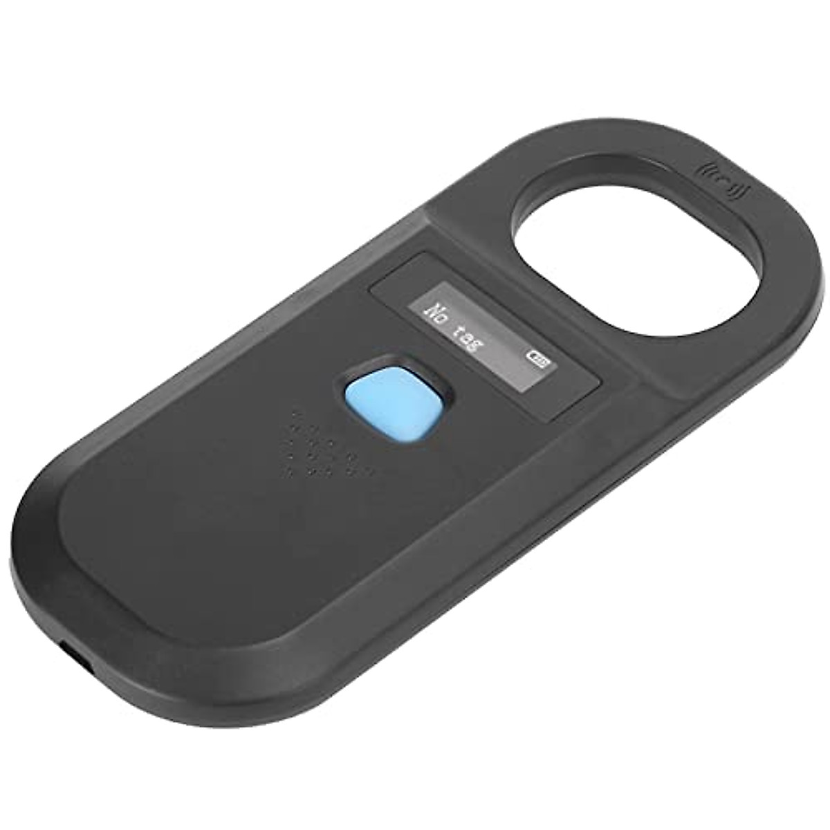 Pet Microchip Scanner, Handheld Pet ID Scanner Animal Microchip Reader with High Brightness Screen, Non?Contact Pet ID Tag Scanner Supports for EMID/FDX?B / ISO1784/85 (Black)